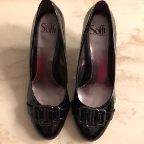 Sofft | Shoes | Sofft Black Patent Dress Shoe With 3inch Heel | Poshmark